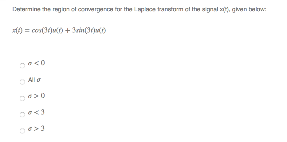 Solved The boundaries of the region of convergence for a | Chegg.com