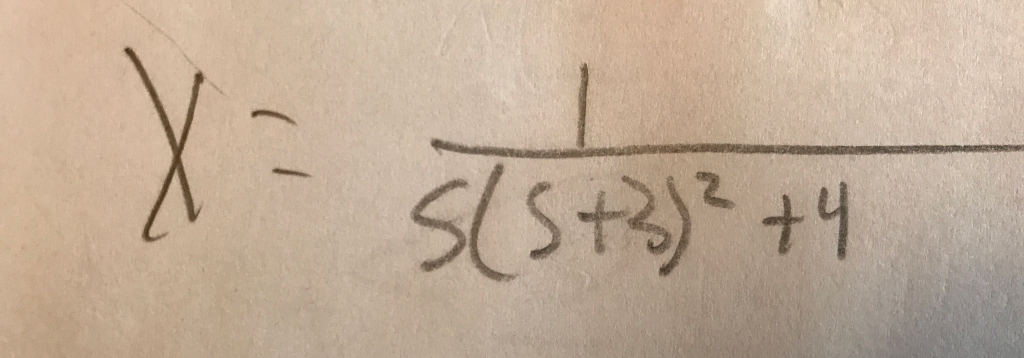 Solved using partial fractions split this up, i suck at | Chegg.com