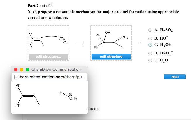 Solved Next, propose a reasonable mechanism for major | Chegg.com Solved Next, propose a reasonable mechanism for major | Chegg.com