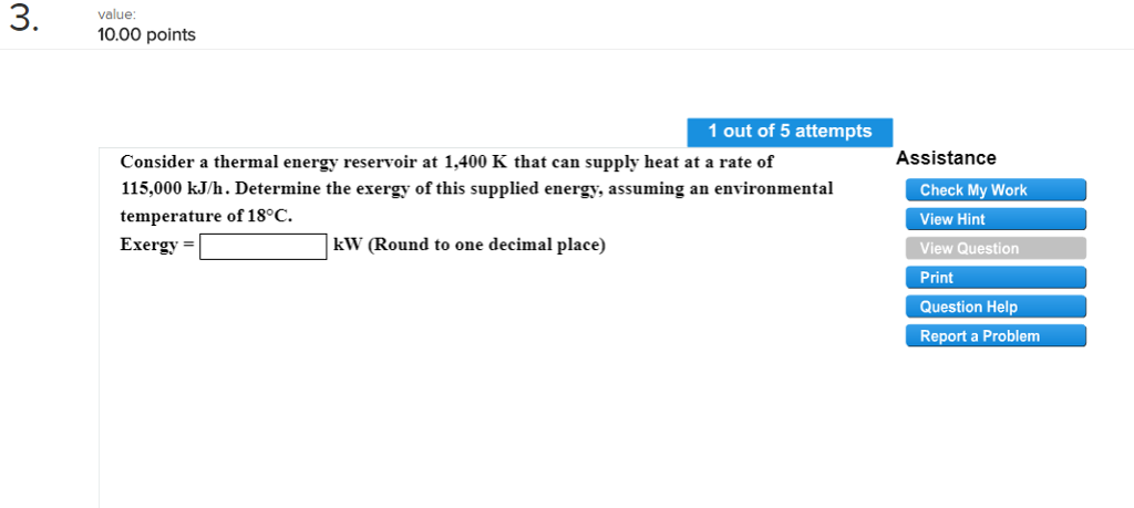 Solved 3. value 10.00 points 1 out of 5 attempts Assistance | Chegg.com