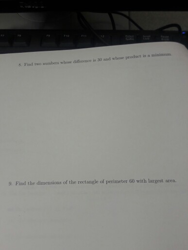 Solved Find two numbers whose difference is 30 and whose | Chegg.com