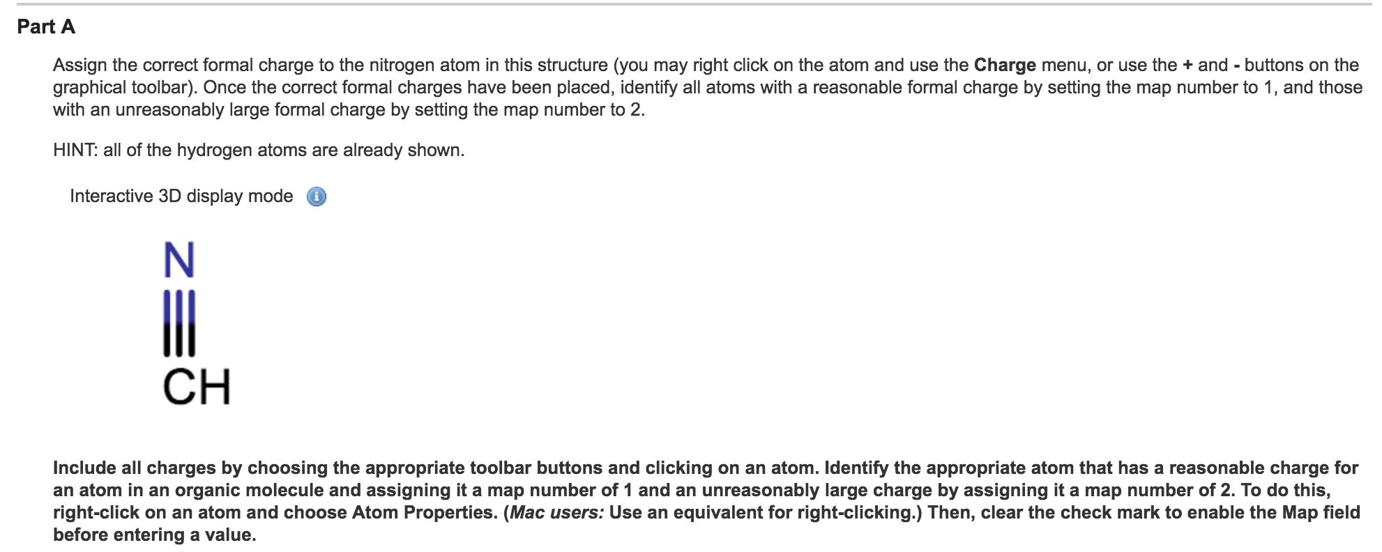 Solved Assign the correct formal charge to the nitrogen atom | Chegg.com