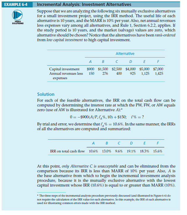 Solved Calculate (show interpolation) IRR of A & B and | Chegg.com