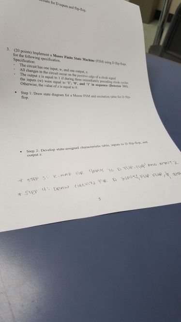 Solved Implement a Finite State Machine (FSM) using D | Chegg.com