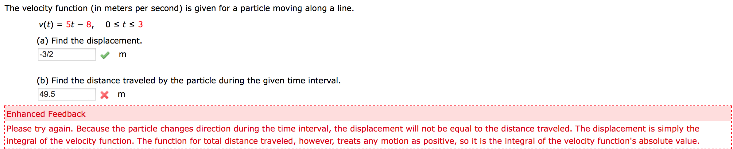 Solved The Acceleration Function In M S 2 And The Initial