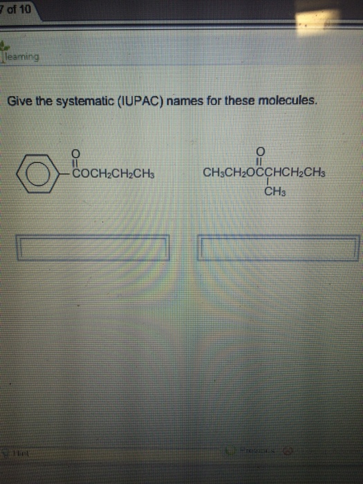 Solved Give the systematic (IUPAC) names for these | Chegg.com
