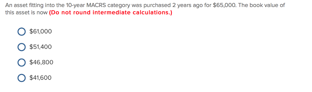 Solved An asset fitting into the 10-year MACRS category was | Chegg.com