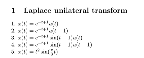 Solved 1 Laplace unilateral transform 2·2(t) = e-t+1 u(t-1) | Chegg.com