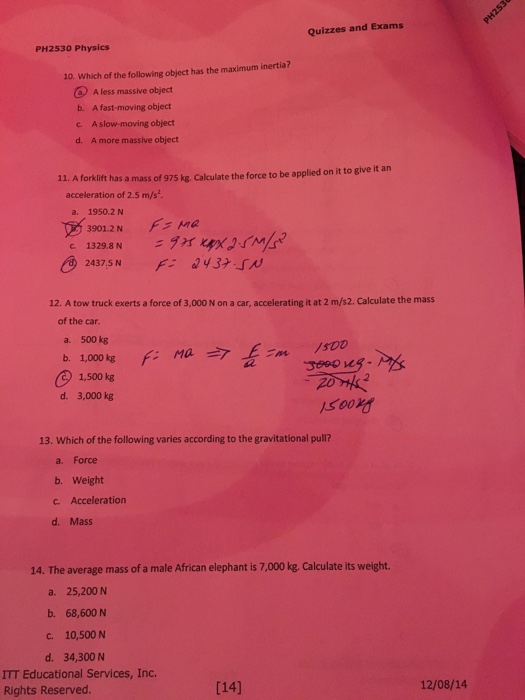 Solved Which o f the following object has the maximum | Chegg.com