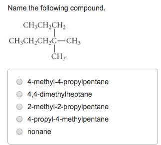 Solved Name the following compound. CH,CH2CH CH3CH2C2C CH3 | Chegg.com