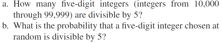 Solved a. How many five-digit integers (integers from 10,000 | Chegg.com
