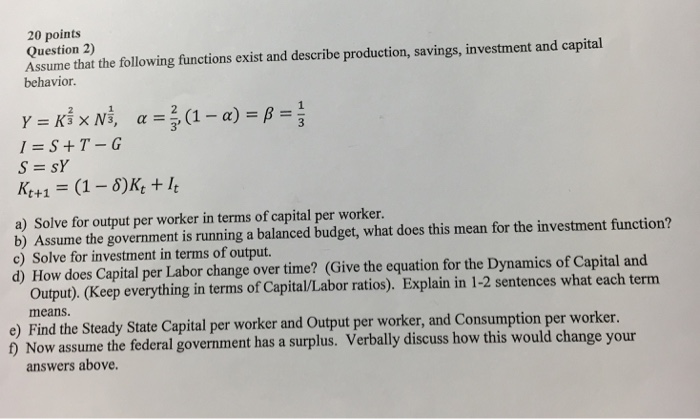 Solved Assume that the following functions exist and | Chegg.com