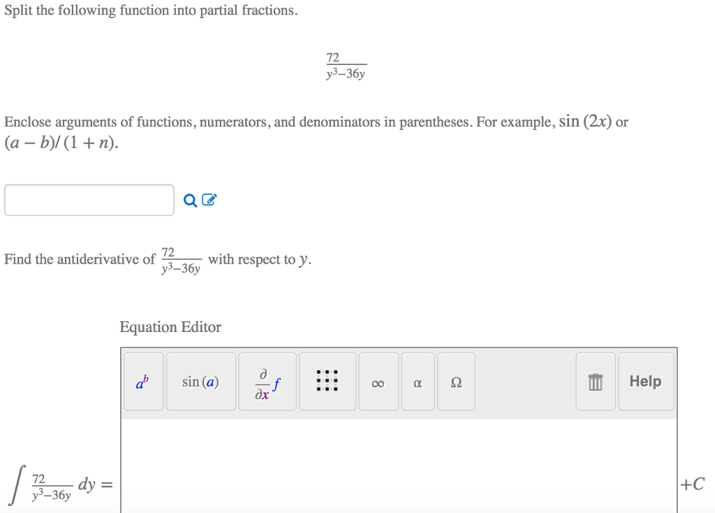 Solved Split the following function into partial fractions. | Chegg.com