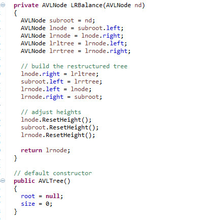 Solved In a Java AVL tree class, some functions below are | Chegg.com