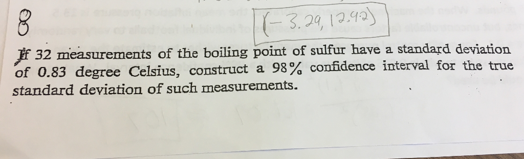 Solved ff 32 measurements of the boiling point of sulfur | Chegg.com