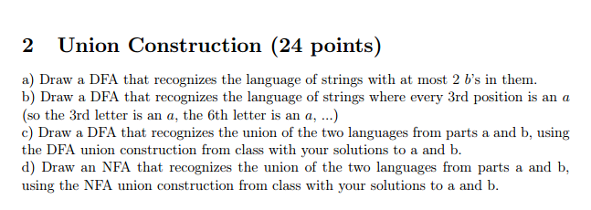Solved Draw a DFA that recognizes the language of strings | Chegg.com