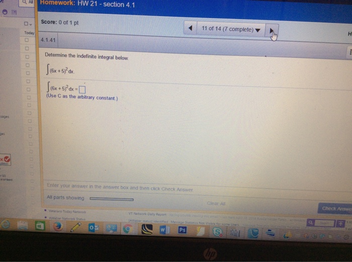 Solved Determine the indefinite integral below. | Chegg.com