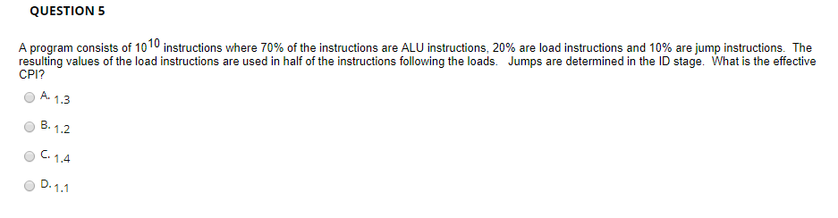 Solved QUESTIONS A program consists of 1010 instructions | Chegg.com