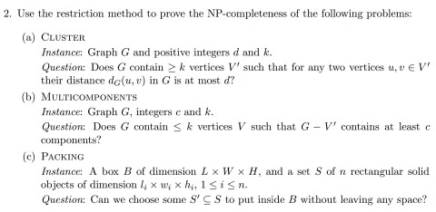 Use the restriction method to prove the | Chegg.com