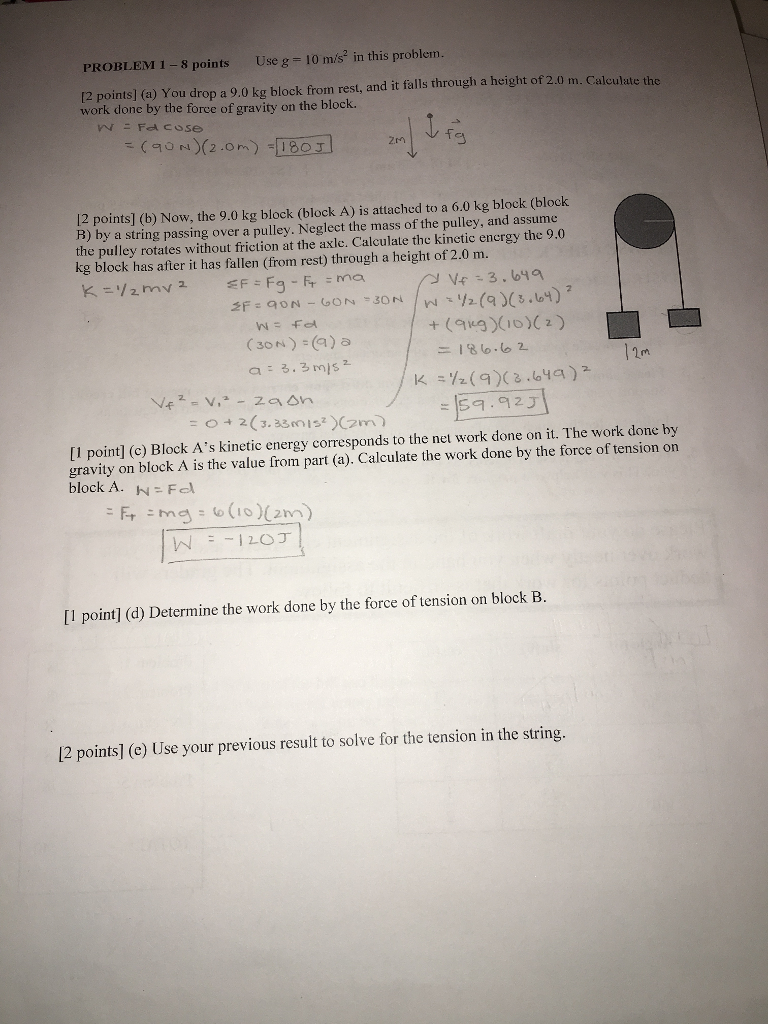 Solved PROBLEM 1-8 points Use g = 10 mis2 in this problem. | Chegg.com Solved PROBLEM 1-8 points Use g = 10 mis2 in this problem. | Chegg.com