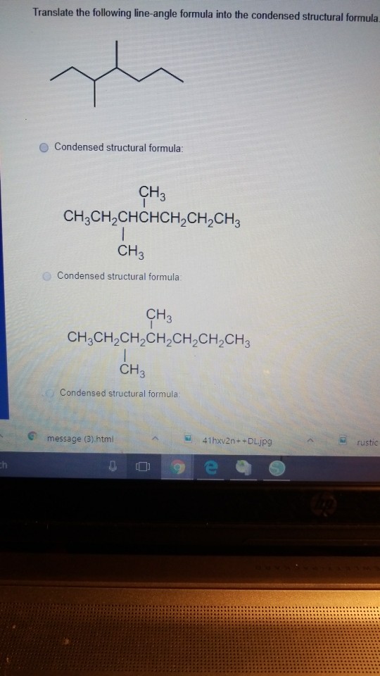 Solved Translate the following line-angle formula into the | Chegg.com