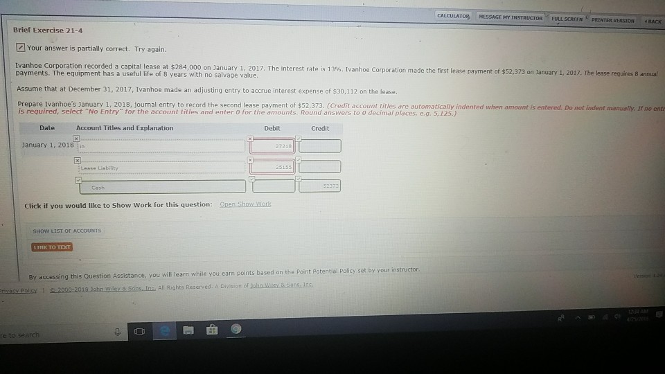 Solved CALCULATOR MESSAGE MY INSTRUCTOR FULL SCREEN PRINTER | Chegg.com