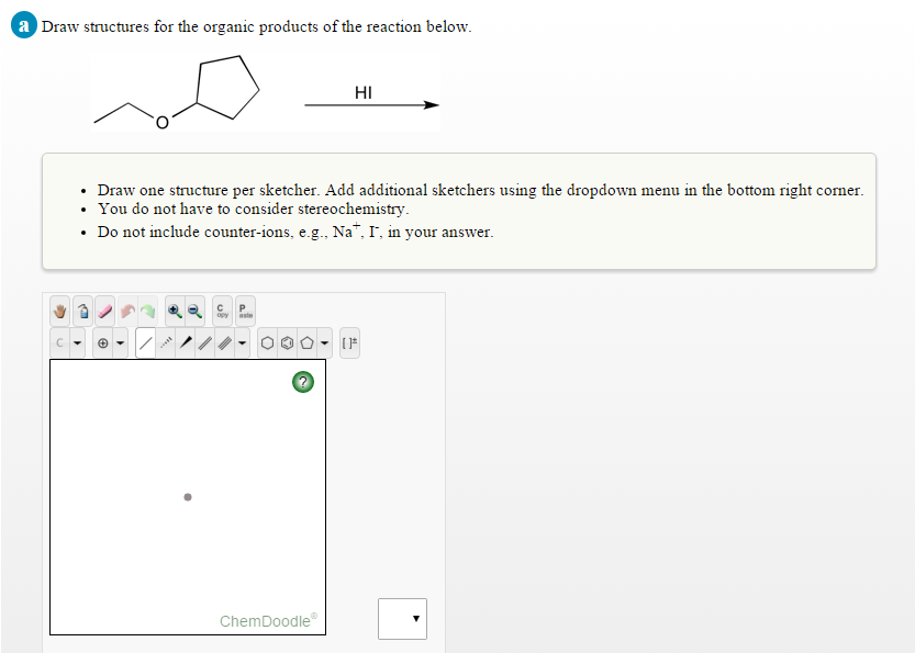 Solved Draw Structures For The Organic Products Of The