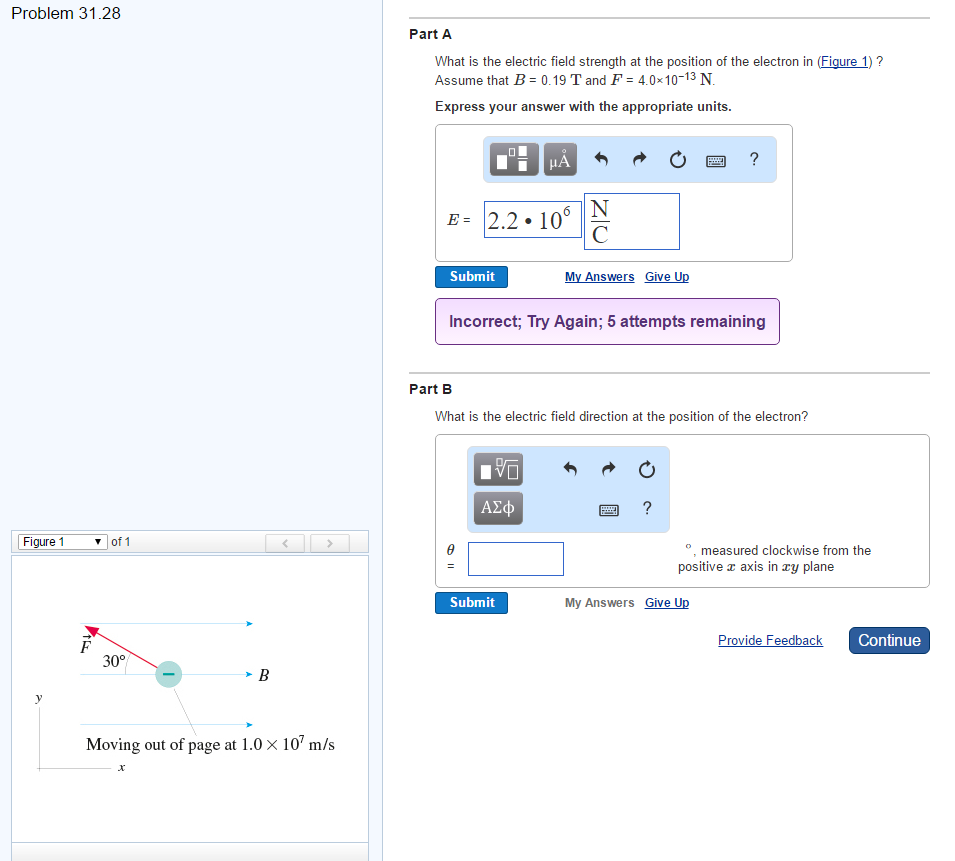 Solved What is the electric field strength at the position | Chegg.com