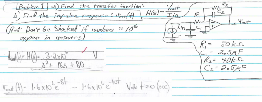 Solved Find the transfer function Find the impulse response: | Chegg.com