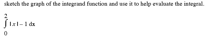 Solved Sketch the graph of the integrand function and use it | Chegg.com