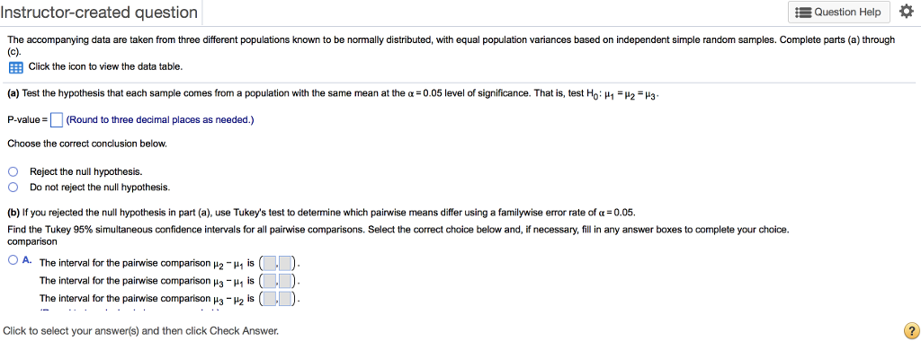 Solved Instructor-created question Question Help The | Chegg.com