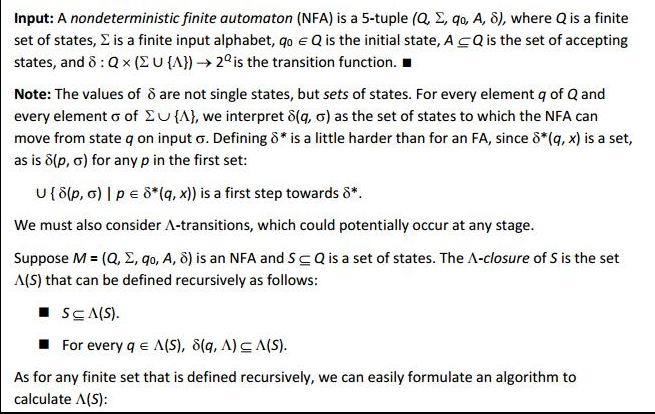 Solved Input A Nondeterministic Finite Automaton Nfa Is A