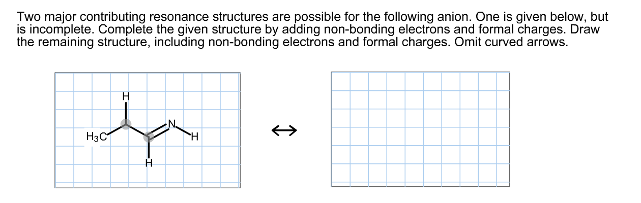 Solved Two major resonance structures are possible for the | Chegg.com