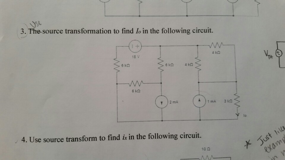 Solved use source transformation to find Io in the following | Chegg.com Solved use source transformation to find Io in the following | Chegg.com