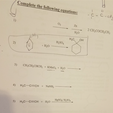 Solved Complete the following equations: | Chegg.com