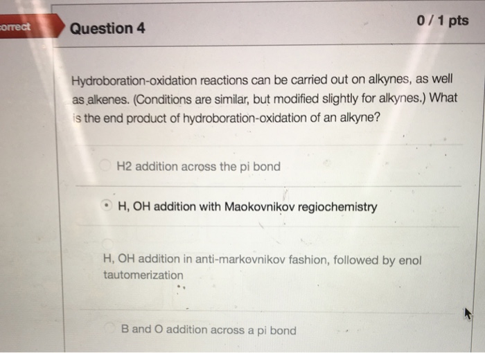 Solved Hydroboration-oxidation reactions can be carried out | Chegg.com
