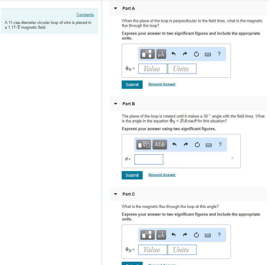 Solved A 11-cm-diameter circular loop of wire is placed in a | Chegg.com