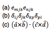 Solved (a) emjkenjk (c) (axb)- (cxd) | Chegg.com