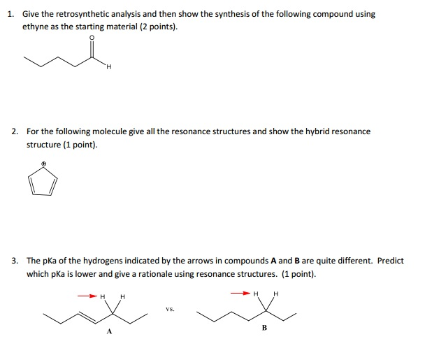 Solved Give the retrosynthetic analysis and then show the | Chegg.com