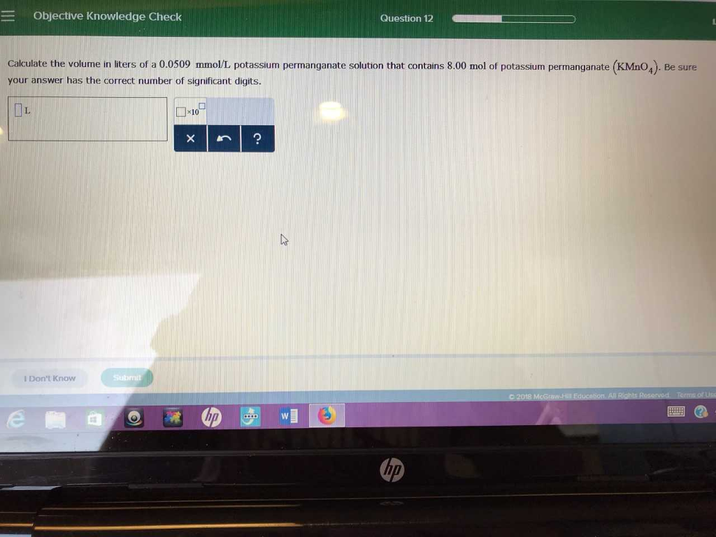 Solved Objective Knowledge Check Question 12 Calculate the | Chegg.com