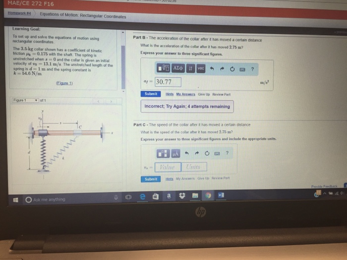 Solved To set up and solve the equations of motion using | Chegg.com