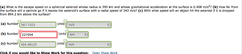 Solved (a) What is the escape speed on a spherical asteroid | Chegg.com