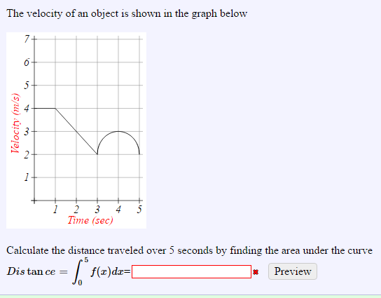 Solved The velocity of an object is shown in the graph below | Chegg.com