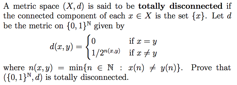 Solved A metric space (X, d) is said to be totally | Chegg.com