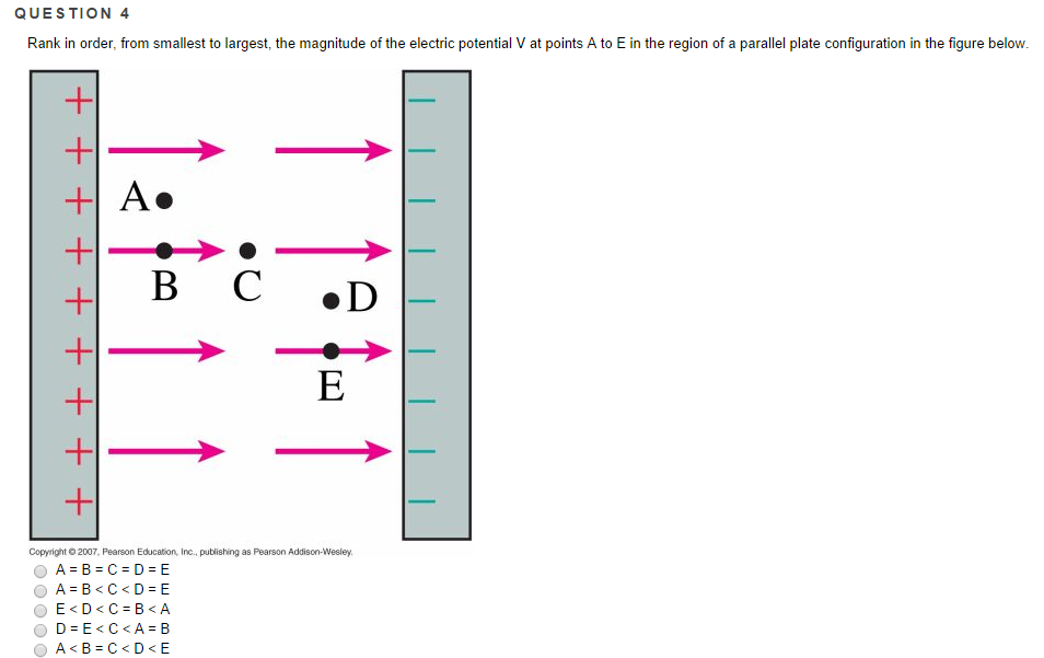 Solved Rank in order, from smallest to largest, the | Chegg.com