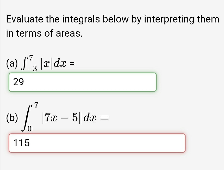 Solved Evaluate the integrals below by interpreting them in | Chegg.com