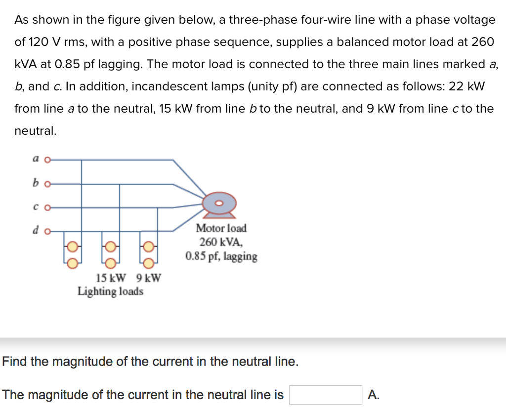 Solved As shown in the figure given below, a three-phase | Chegg.com