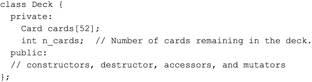 Solved Step 1: Implement the Card class from Assignment 2 | Chegg.com