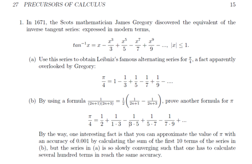 Solved In 1671, the Scots mathematician James Gregory | Chegg.com