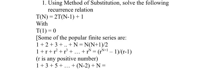 Solved Using Method of Substitution, solve the following | Chegg.com Solved Using Method of Substitution, solve the following | Chegg.com